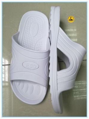 China good quality PVC foamed white  color cleanroom ESD slippers(sandals) for sale
