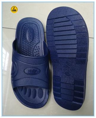 China good quality PVC foamed blue color cleanroom ESD slippers(sandals) manufacturer in China with more than 30 years for sale