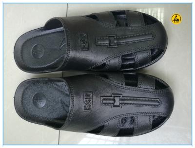 China Good quality black  color ESD/antistatic SPU slippers for sale