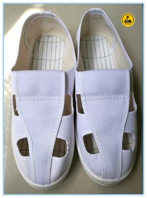 China white canvas upper PU outsole 4 holes esd shoes for sale