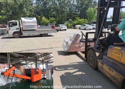 China Rotary Blades 66KW Plastic Waste Shredding Machine for sale