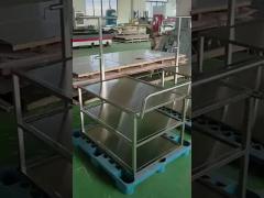 Stainless Steel Sheet Metal Ss Fabrication Medical Transfer Trolley Custom Processing