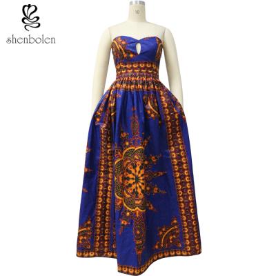 China Saias 100% da cópia do tamanho grande do algodão e vestidos africanos, vestidos africanos das alta-costuras à venda