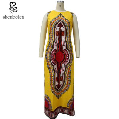 China Das mulheres africanas tradicionais da cópia do algodão vestidos 100% da roupa com a régua de 2 lados à venda