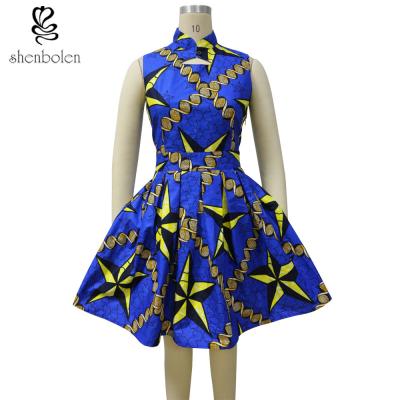 China Vestidos maxi impressos cera do desenhista tradicional africano da cópia elegantes à venda