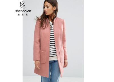 China Der recht mischt die Wolle lang gezeichneten Frauen Mantel für Frühling/Herbst/Winter zu verkaufen