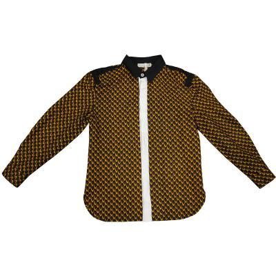 Cina Dashiki Shirt African Print Tops Long Sleeve Wax Print Patterns Women Shirts in vendita