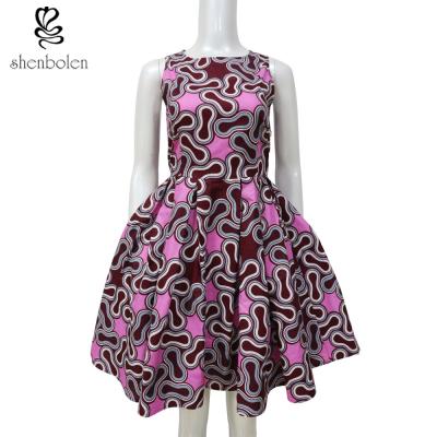 China Os vestidos africanos sem mangas da cópia após o Bowknot traseiro tornam ôcos para fora para mulheres à venda