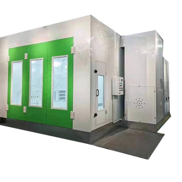 Quality Diesel Turbo Fan Car Spray Booth 32 Pcs Infrared Lamps Easy To Operation for sale