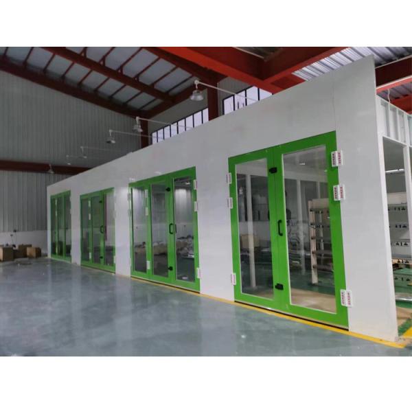 Quality Diesel Turbo Fan Car Spray Booth 32 Pcs Infrared Lamps Easy To Operation for sale