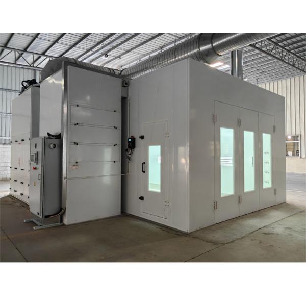 Quality Diesel Turbo Fan Car Spray Booth 32 Pcs Infrared Lamps Easy To Operation for sale