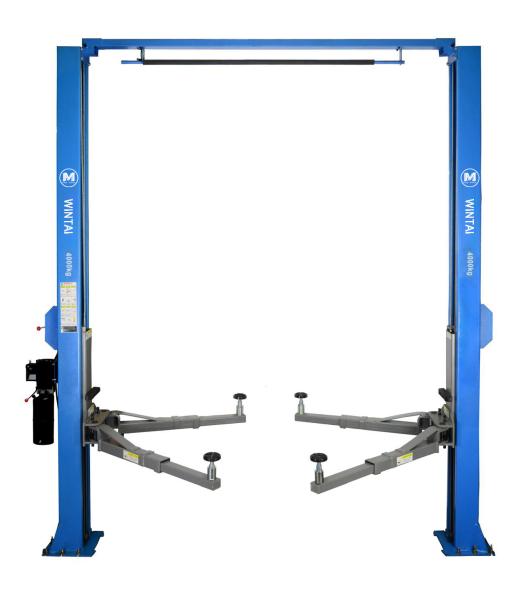 Quality 1850mm Height 2 Post Auto Lift 380V Safety Operation With 5 Tons Capacity for sale