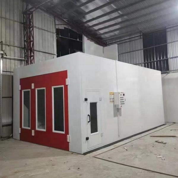 Quality 12kw Power Automotive Paint Booth With 20000m3 Air Flow And No Load Speed for sale