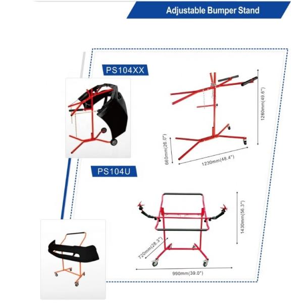 Quality Metal Wheel Lock Auto Body Bumper Stand For Painting Cars And Parts for sale