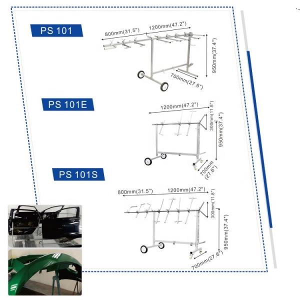 Quality Metal Wheel Lock Auto Body Bumper Stand For Painting Cars And Parts for sale