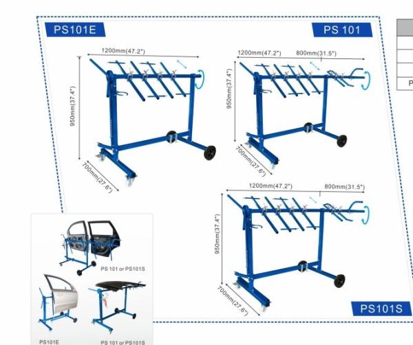 Quality High Stability Multi Angle Auto Paint Rack Removable With 34kg Capacity for sale