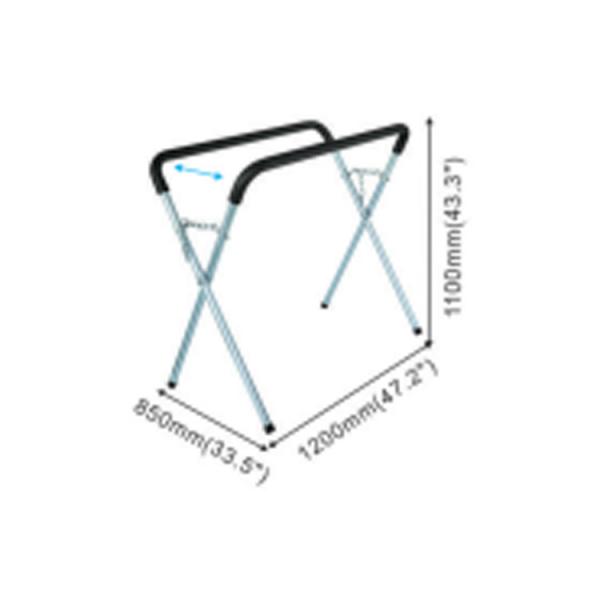 Quality 120*40*10cm Folding Bumper Paint Stand 8kg Blue Auto Body Panel Stand for sale