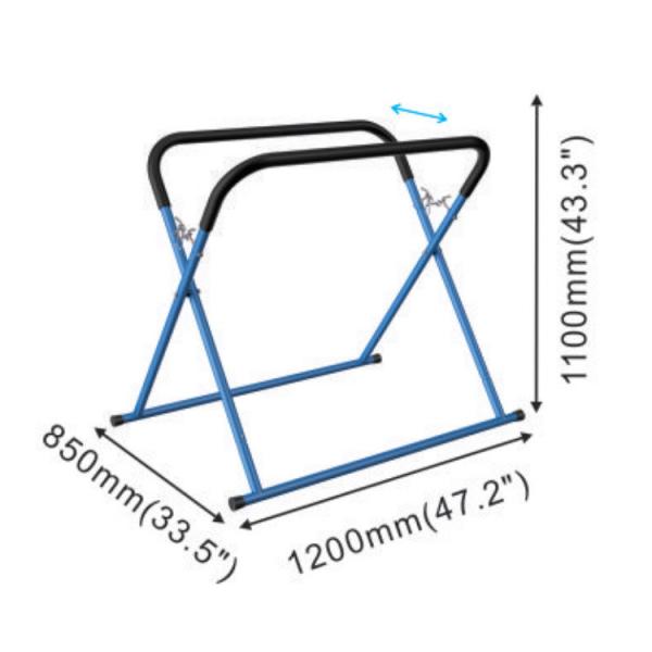 Quality Blue Metal Automotive Paint Stands 10kg Multi Functional Painting Frame for sale