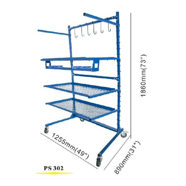 Quality Easy Assembly Car Bumper Paint Stand Adjustable For Repair And Painting for sale