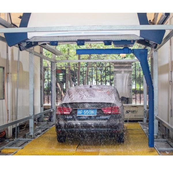 Quality Blue Full Automatic Touchless Car Wash System WT390 380V Safety Operation for sale