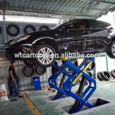 China 45 Second Lifting Time Scissor Portable Car Lift For Garage Equipment 3.5tons for sale