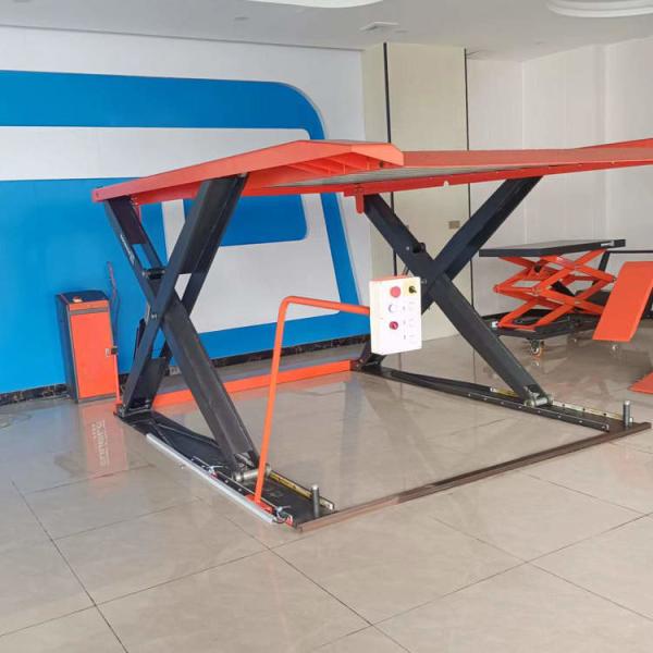 Quality 2.2KW Motor Double Deck Scissor Car Parking Lift For 5000mm*2000mm*1900mm Car for sale
