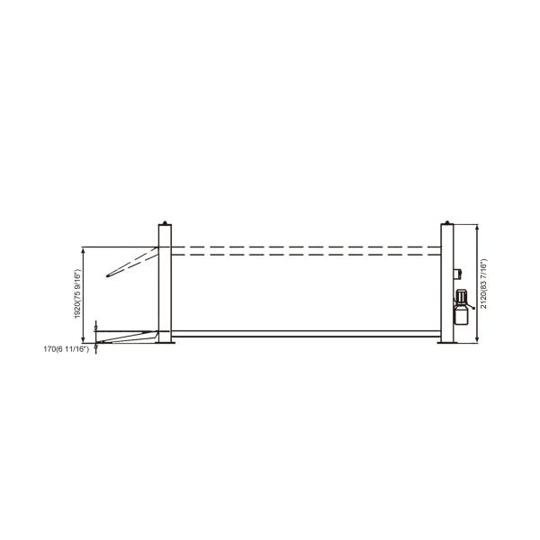 Quality 4 Ton Wheel Alignment Portable Car Lift With Electro Air Safety Lock Release for sale