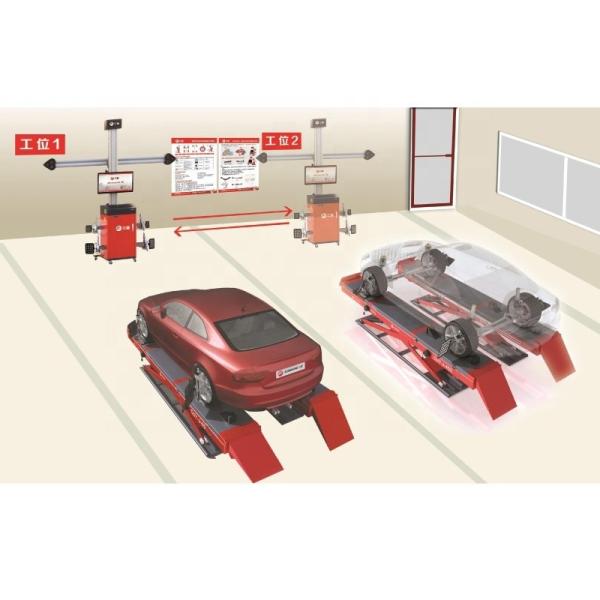 Quality Sunshine Aligner Movable Wheel Alignment Equipment With Dual Screen And Optional ADAS for sale