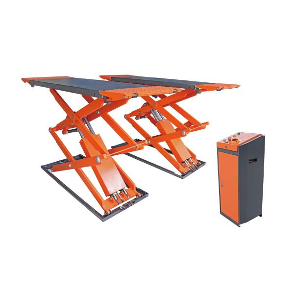 Quality Full Rise Automotive Scissor Lift 1850mm Lifting Height With Pneumatic Safety Lock for sale