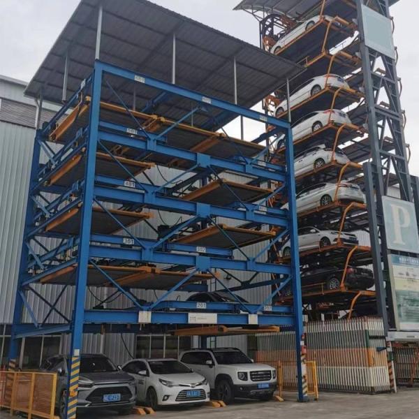 Quality Space Saving Semi Automatic Puzzle Parking System with 6 Layers and 10350mm for sale