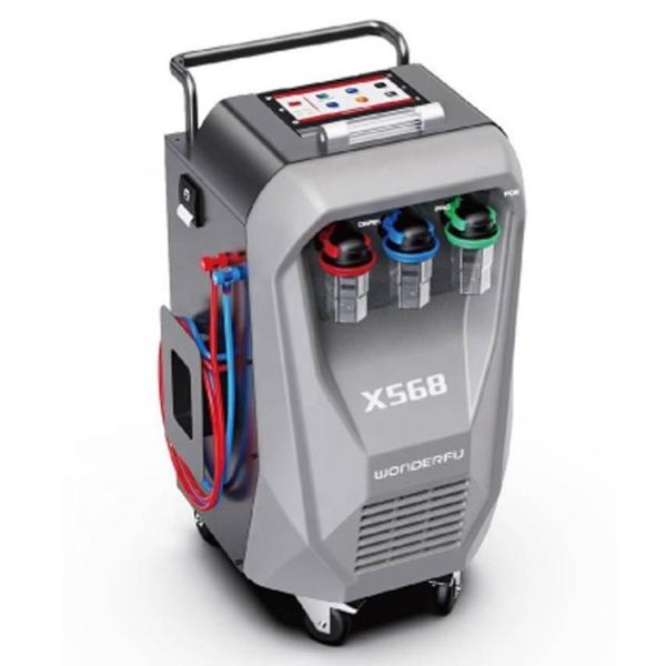 Quality 3/8HP Compressor X568 Car AC Recovery Machine With Flushing Function And Built In Printer for sale