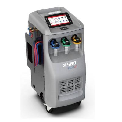China 18kgs Cylinder Capacity X580 R1234YF AC Recharge and Flushing Machine with Printer for sale