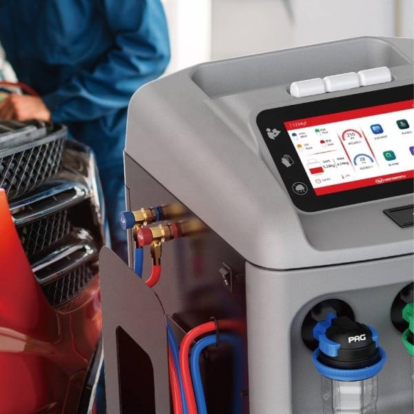 Quality R1234yf Grey Automatic AC Recovery System 350ML With High Accuracy for sale