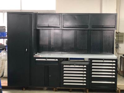 Cina Arredamento di banchi da lavoro per garage in metallo nero W2400 D610 H40mm in vendita