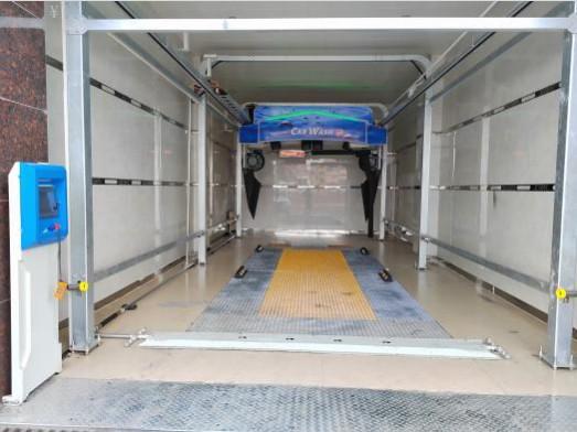 Quality Single Arm Touchless Car Wash Equipment With 6 Dryers And 8m Lx5mm Rail Size for sale
