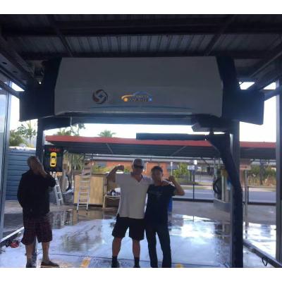 Cina 120 bar Lavatrice auto completamente automatica Lavatrici auto 4 asciugatrici d'aria Sistema di riciclaggio dell'acqua da lavaggio 360 Touch Lavatrice auto gratuita Servizio 24 ore Robot automatico di lavaggio auto in vendita