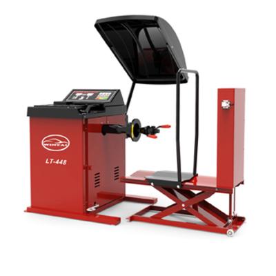 China Electric Brake Automatic Wheel Balancer Air powered lifting device Tire Balancer Machine  Self calibrating and self diagnosis programs Car Tyre Balancing Machine for sale