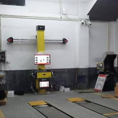 China 4PCS Camera Computer Control Sunshine wheel alignment machine Multi Language Support Four Tyre Alignment Machine Portable Wheel Alignment Machine for sale