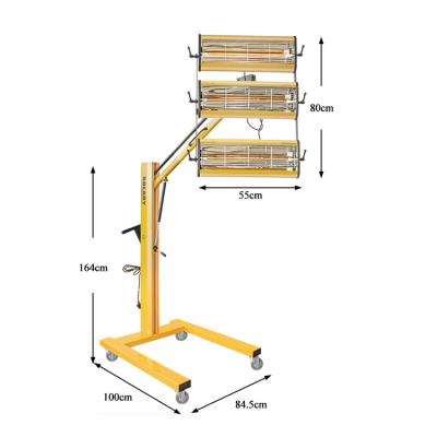 China Classic Infrared Paint Baking Lamp Car Paint Baking Lamp for sale