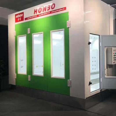China Automotive Paint Spray Booth Diesel Burer  Car Spray Paint Booth Automotive Including platform Paint Booth 4T Auto Body Spray Booth for sale