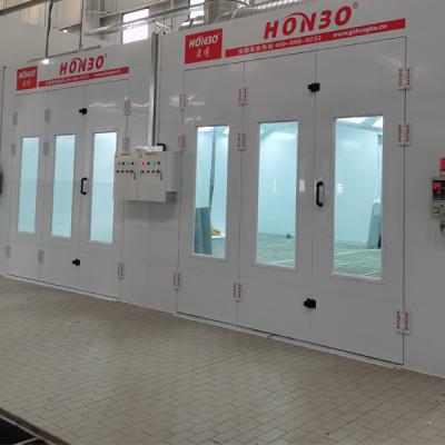 China Automotive Paint Spray Booth Diesel Burer  Car Spray Paint Booth Automotive Including platform Paint Booth 4T Auto Body Spray Booth for sale