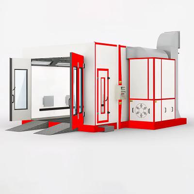 China Car Spray Booth with 300mm Steel Structure Base, Filter Bag Intake Filter, and G10 Diesel Burner for Optimal Painting for sale