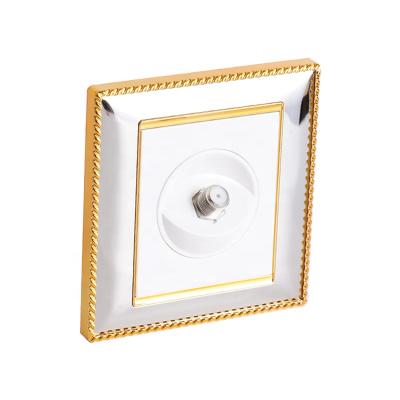 China High Quality Residential/Multi-Purpose Gold Color Internet Outlet Stainless Steel Wall Outlet for sale