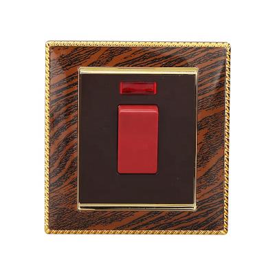 China Non-contact screen suitable for all kinds of interior decoration switches 86x86mm lamp switch neon light brown 16A with wall switch for sale