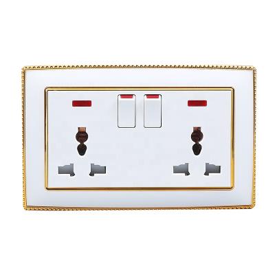 China 2X3 Needle 16AMF Multi-Purpose Switch Socket With Switch Wall Neon Multi-Function Power Socket for sale