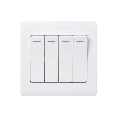 China Universal Electric Wall Switch 4 Gang 2way Switch Wall Switch 10A 250V Home Light For Home for sale