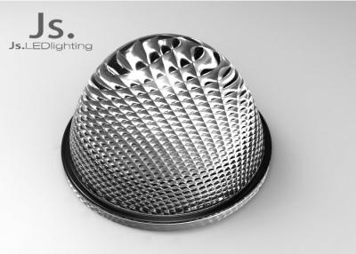 China 60deg Anti - Glare Symmetrical Optical Glass Lens For 50-200w Cob High Bay Lamp for sale
