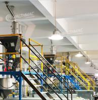 China Gravimetric Batch Blending System For Plastic Film, Pipe, Cable, Plastic Modification for sale