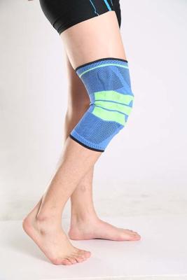 China Best quality blue white knitted knee Support /Strap /Brace/ Pad /protector knee pad Made in China for sale