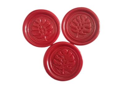 China Custom Company Logo Private Resin Wax Label Decorative Wax Candle Stickers for sale